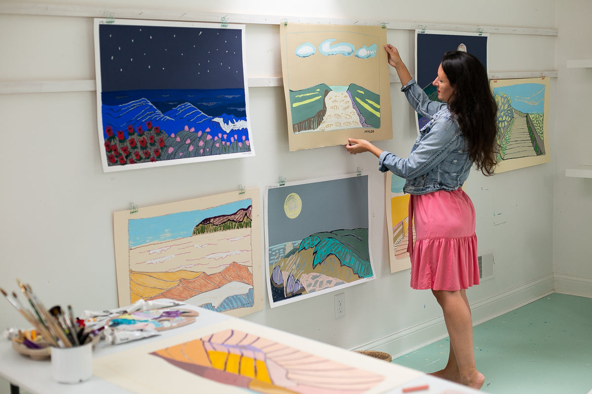 Beach Dunes in the studio – Andrea Naylor